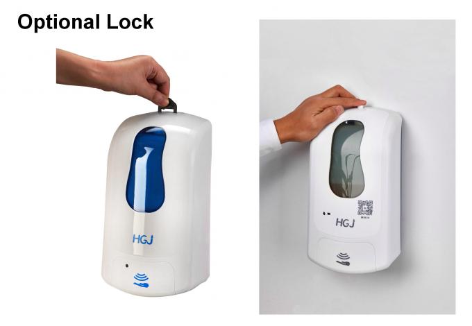White Commercial Touchless Soap Dispenser , Foaming Hand Soap Dispenser