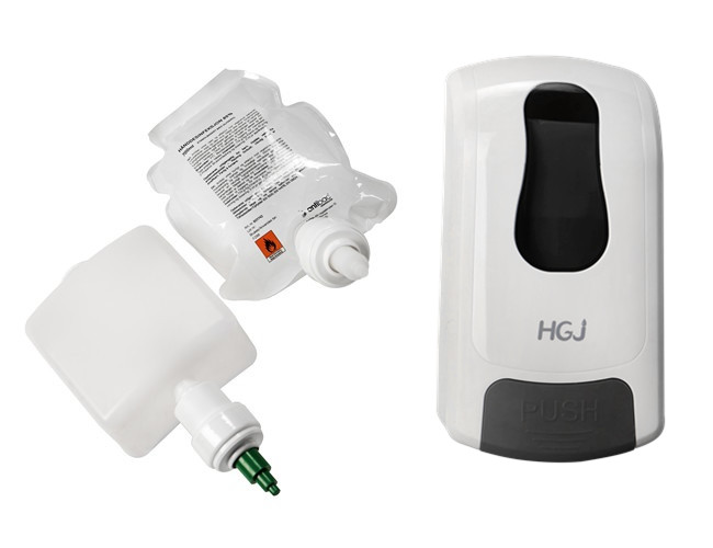 Hospital Refillable Hand Sanitizer Dispenser Adjustable With Smoky Window