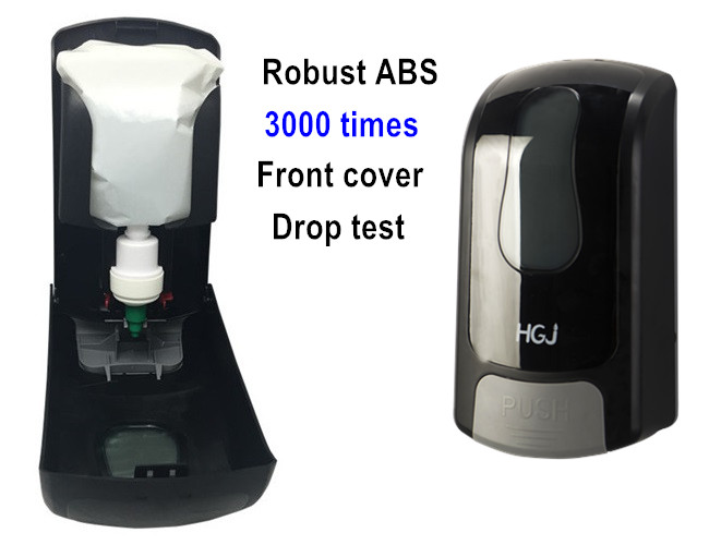 Hospital Refillable Hand Sanitizer Dispenser Adjustable With Smoky Window