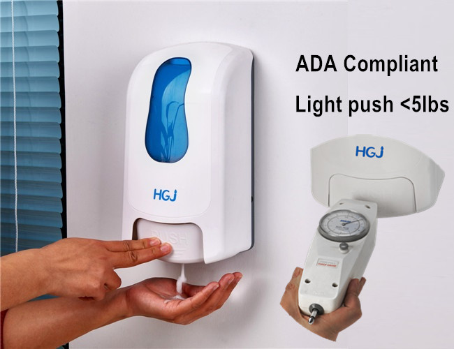 Adjustable Dose Commercial Wall Mounted Hand Soap Dispenser For Bathroom