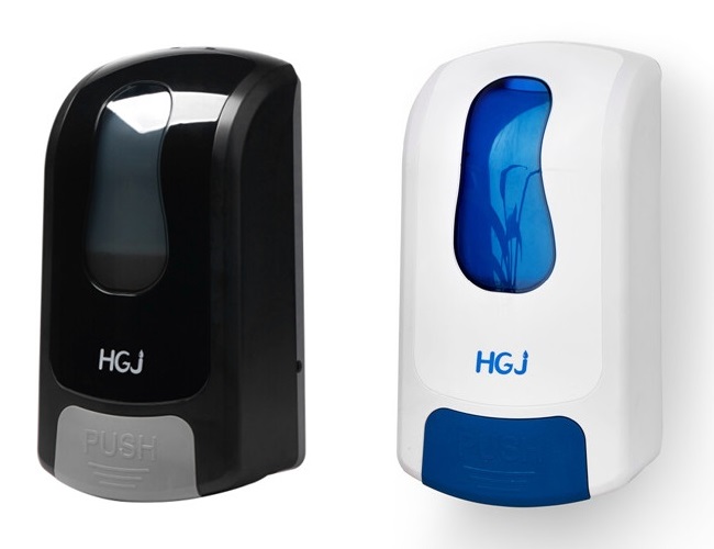 Lockable Refillable Bathroom Hand Soap Dispenser With Smoky Window