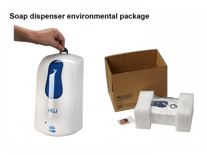 Motion Sensor Wall Mounted Hand Soap Dispenser DC 6V 1.5A Working Voltage