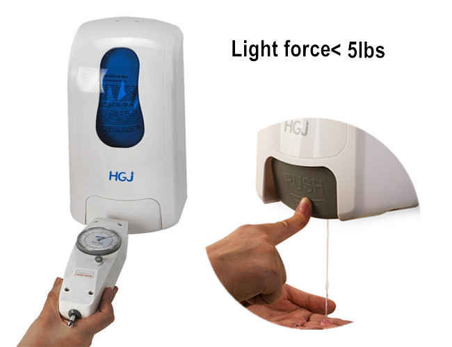 White Wall Mounted Liquid Soap Dispensers / Hand Wash Liquid Dispenser