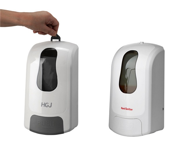 White Wall Mounted Liquid Soap Dispensers / Hand Wash Liquid Dispenser