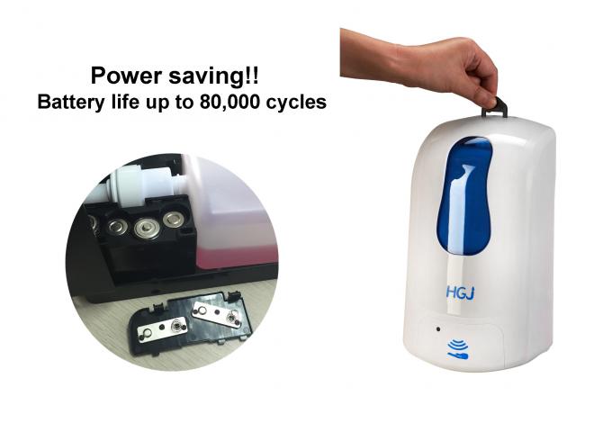 White Hand Sanitizer Wall Mount Dispenser , Foaming Hand Wash Dispenser