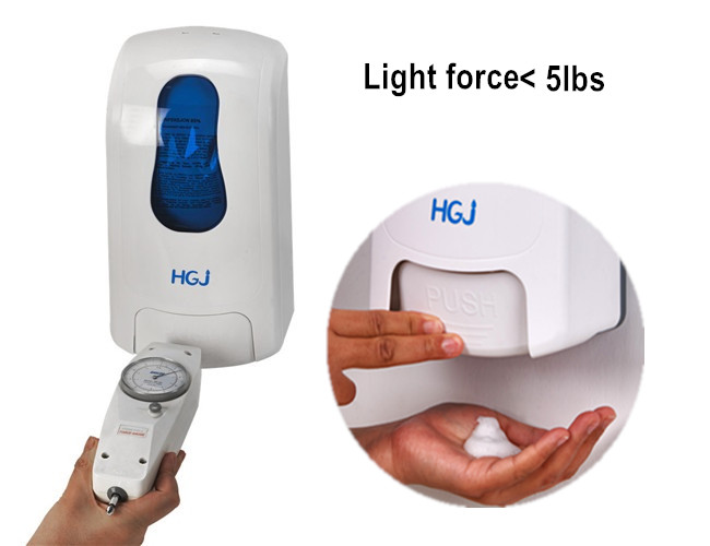 Wall mounted foam soap dispenser , Hand Press Plastic Foaming Soap Dispenser