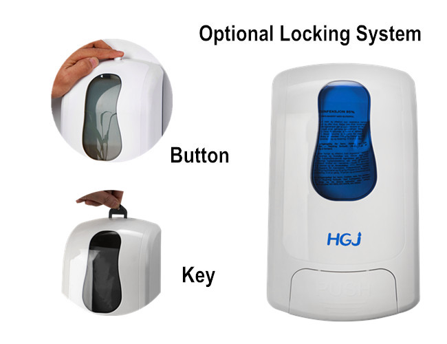 Wall Mounted Electronic commercial Hand Sanitizer Dispenser Lockable With Sprayer Pump