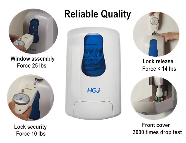 Moveable wall mounted foam soap dispenser ,  Restaurant soap dispenser Support Refillable Bottle