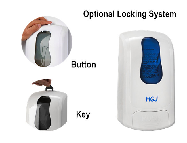 Manual foaming Hand Sanitizer Dispenser Wall Mounted with 1000ml Disposable Pouch