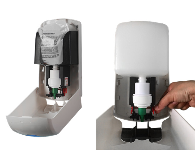Manual foaming Hand Sanitizer Dispenser Wall Mounted with 1000ml Disposable Pouch