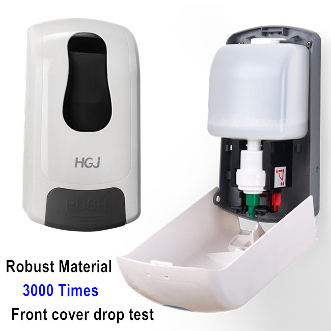 1000ml Large Manual Refillable Foaming Soap Dispenser , Hand Wash Dispenser