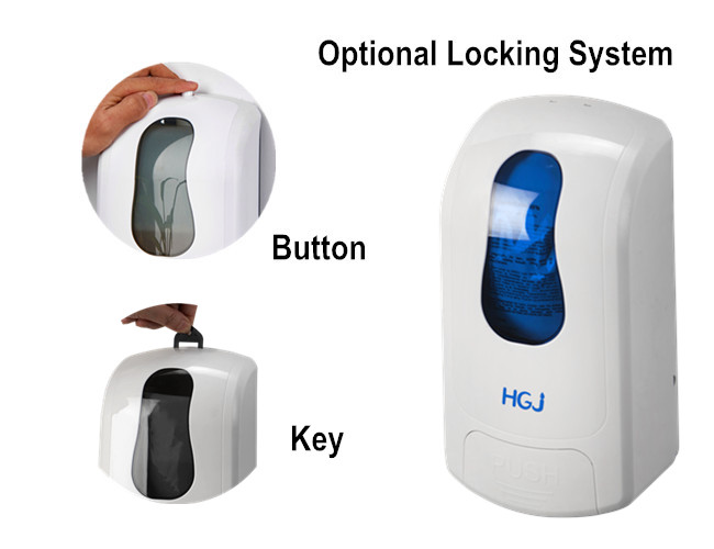 Foaming Refillable Hand Soap Dispensers Wall Mounted , ADA Light Push Force office soap dispensers