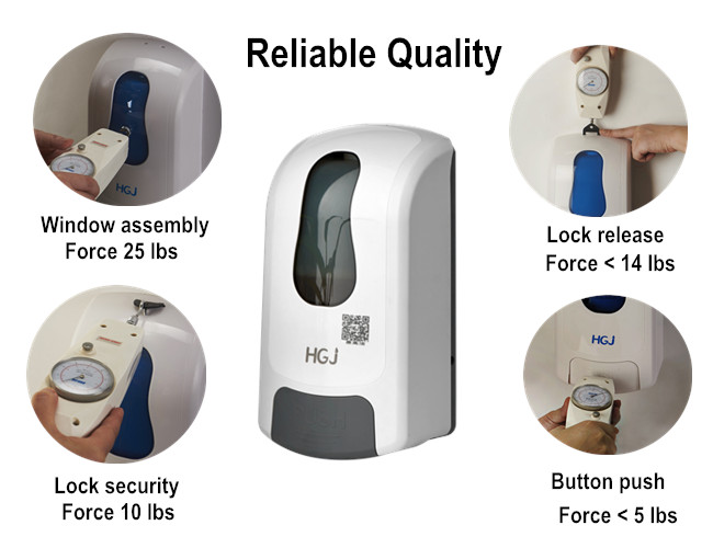 Refillable Hand Sanitizer Wall Mount Dispenser For Public Washroom / Restaurant