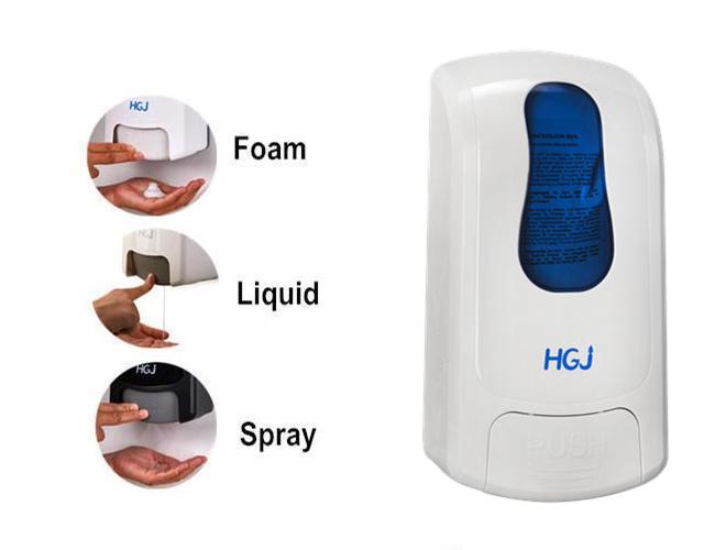 Hand Wash Liquid Dispenser , Wall Mounted liquid soap dispenser for bathroom 