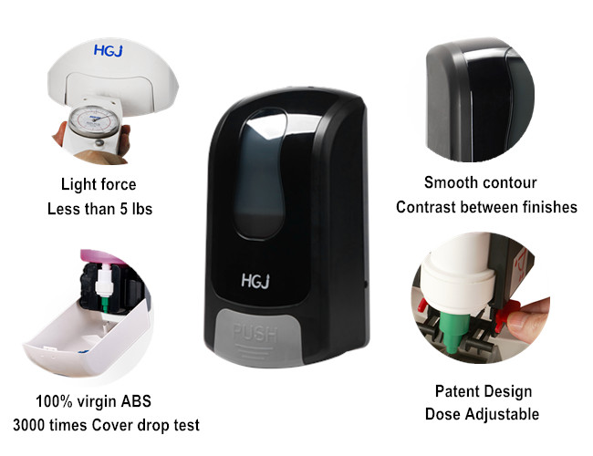 Mul Pump Refillable Liquid Hand Soap Dispenser , Liquid Hand Wash Dispenser