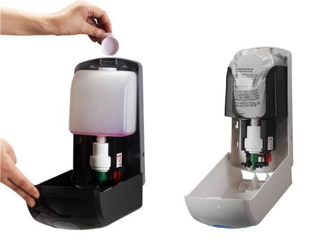 Hand Press Wall Mounted Hand Sanitizer Dispenser With Different Leakproof Pumps