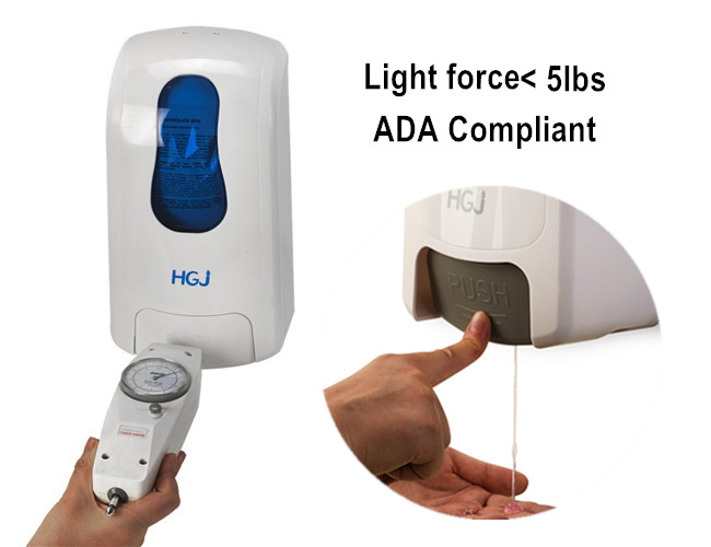 Hand Press Wall Mounted Hand Sanitizer Dispenser With Different Leakproof Pumps