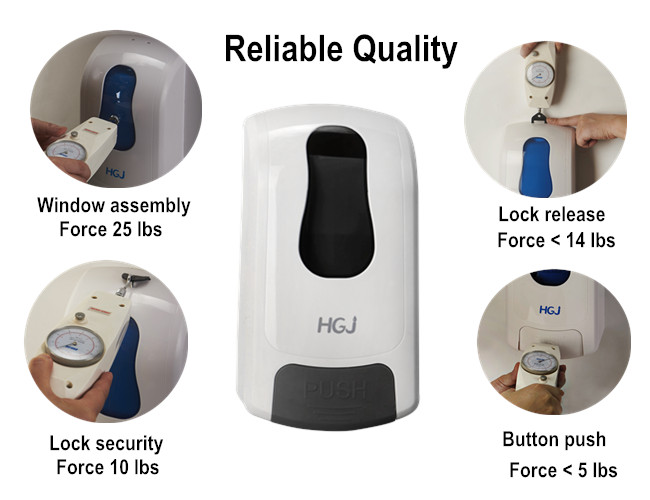 1 Liter Press Manual Foam Soap Dispenser , wall mounted liquid soap dispenser