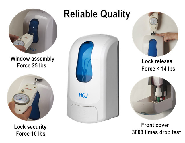 Key Or Button Lockable Manual Soap Dispenser Wall Mount washroom soap dispenser