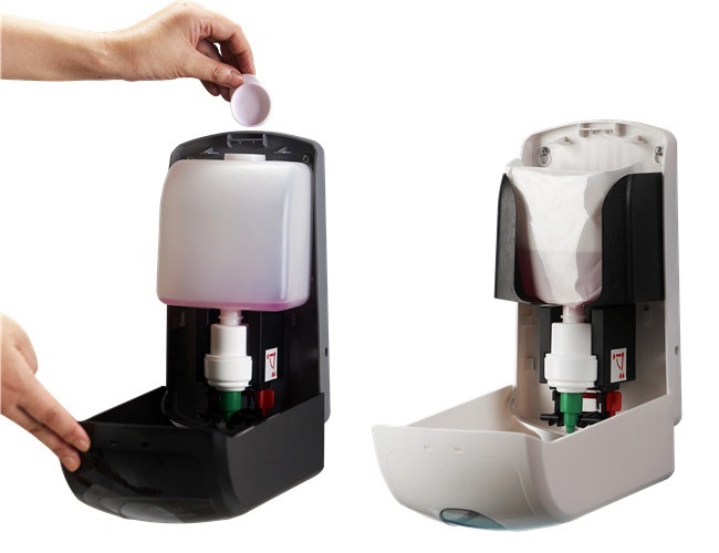 ABS Plastic Commercial Manual Soap Dispenser Anti - Theft Key Lock System foam hand sanitizer dispenser
