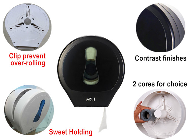 Restaurant Anti - Dust  Jumbo Toilet Roll Dispenser Wall Mounted Waterproof