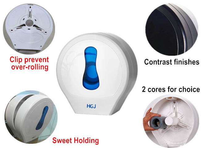 Custom Logo Jumbo Toilet Paper Holder , Jumbo Toilet Tissue Dispenser