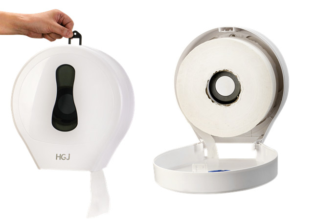 Public  Lockable Toilet Paper Dispenser 48mm / 73mm Toilet Tissue Paper Holder