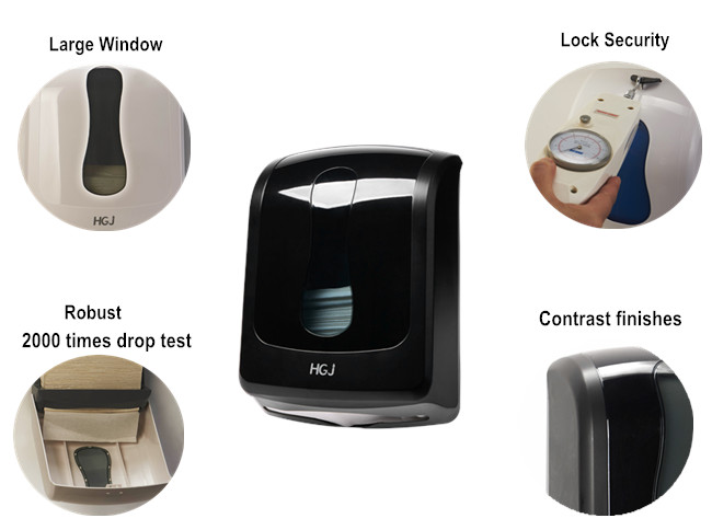 Robust ABS Commercial Paper Towel Dispensers Multi - Folded Adhesive Installation