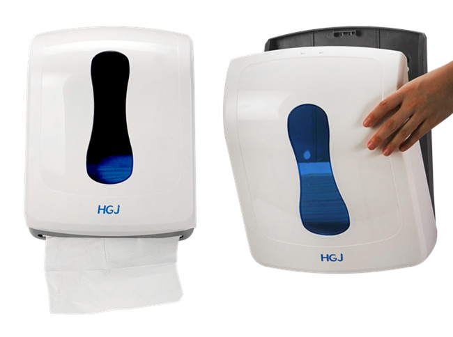 N Folded Paper Hand Towel Dispenser , Glossy Surface Toilet Paper Dispenser Commercial