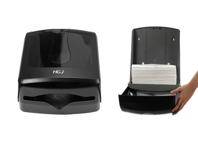 Black Hand Bathroom Paper Towel Dispensers 670 ×560 ×375 mm For Hospital