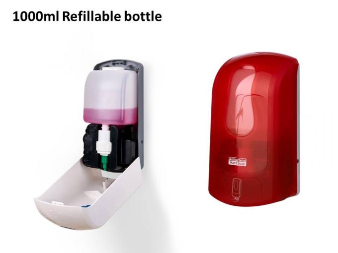 1000ml Sensor Refillable Hand Soap Dispensers , Automatic Hand Wash Dispenser