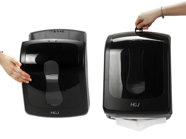 OEM / ODM Z Fold Towel Dispenser , 600G Weight Bathroom Towel Dispenser