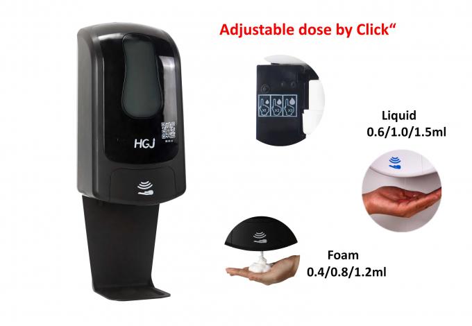 1000ml Plastic Motion Sensor Automatic Hand Soap Dispenser wall mount With Adjustable Dose
