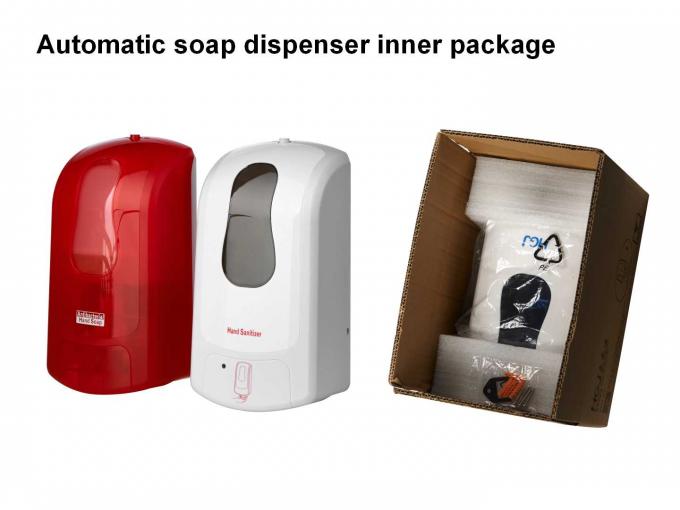 White Touchless automatic hand sanitiser dispenser , Hand Wash Dispenser Automatic 1000ml