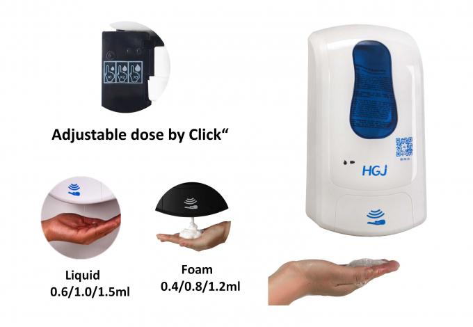 Wall Mounted Hospital Hand Sanitizer Dispenser , AUtomatic Foaming Hand Soap Dispenser