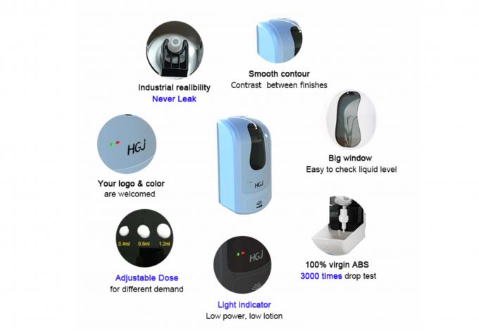 PCT Certification Wall Mounted Automatic Hand Soap Dispenser Power Saving