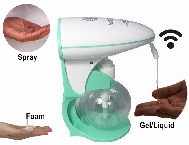 Refillable Automatic Hand Soap Dispenser plastic soap bottle sensor table top