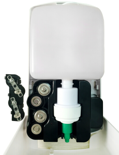 White 35 Oz Automatic Hand Soap Dispenser , Skin Care Refillable Foaming Soap Dispenser