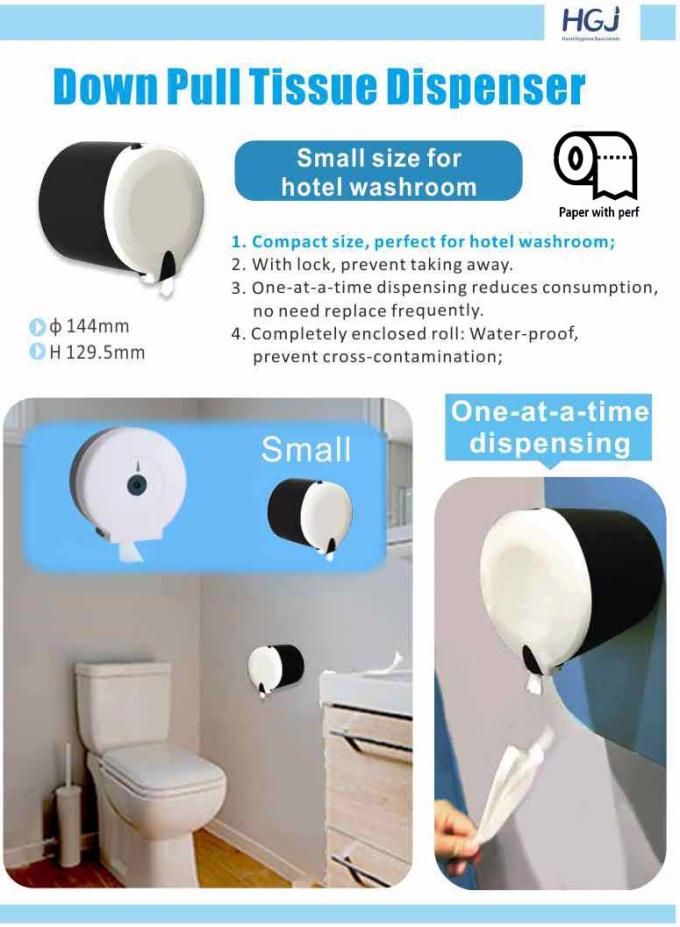 One-at-a-time dispensing Down Pull Tissue Dispenser