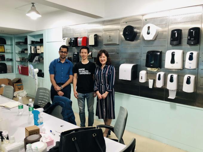 Have a nice meeting with two young talent future designers