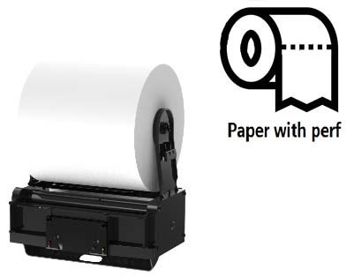 Jam-free Sensor Paper Towel Dispenser Paper roll with perforation, easy tear