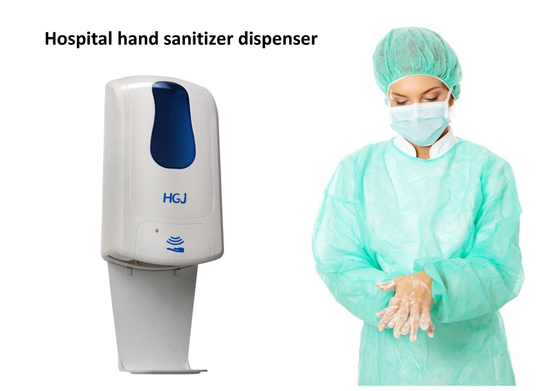 Liquid Wall Mounted Hands Free Soap Dispenser , automatic sanitizer dispenser With Disposable Bag