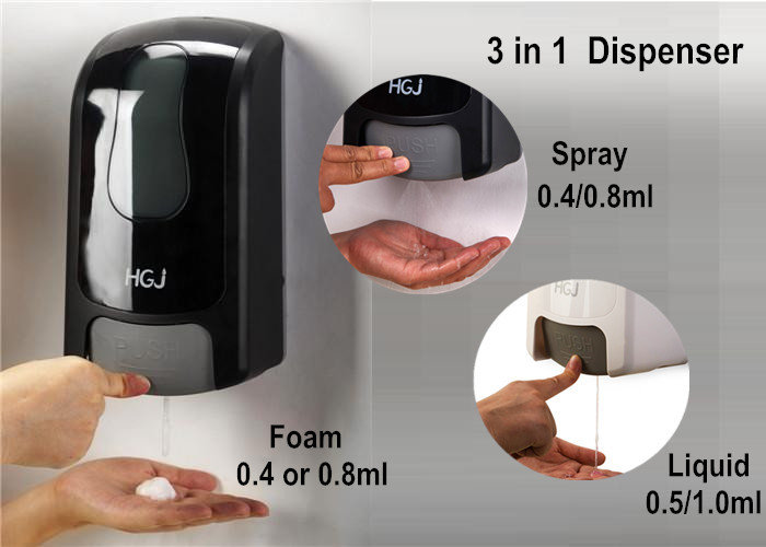 Leakproof Wall Mounted Foaming Hand Soap Dispenser / touch free foam soap dispenser For Public Washroom