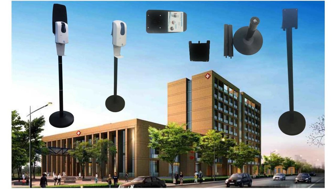 Black color decorative Free Standing Soap Dispenser Lightweight