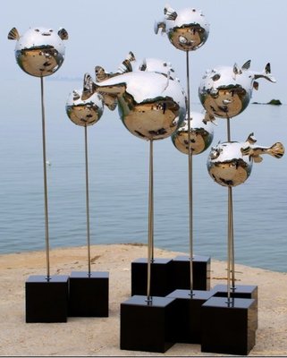 hand forged stainless steel sculpture art statue