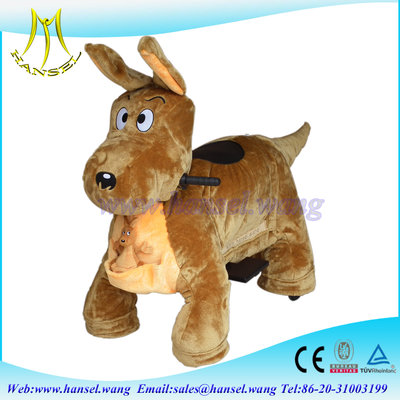 Hansel high qulity battery operated plush motorized animals for mall