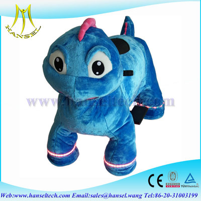 Hansel high qulity battery operated plush motorized animal kids ride