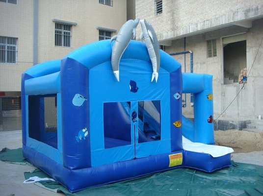 Hansel large giant commercial rental use inflatable bouncy castle slide combo