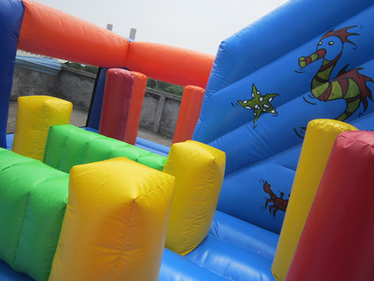 Hansel large giant commercial rental use inflatable bouncy castle slide combo