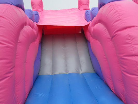 Hansel Air Bouncer Inflatable Trampoline With Small Obstacles For Kids Playground
